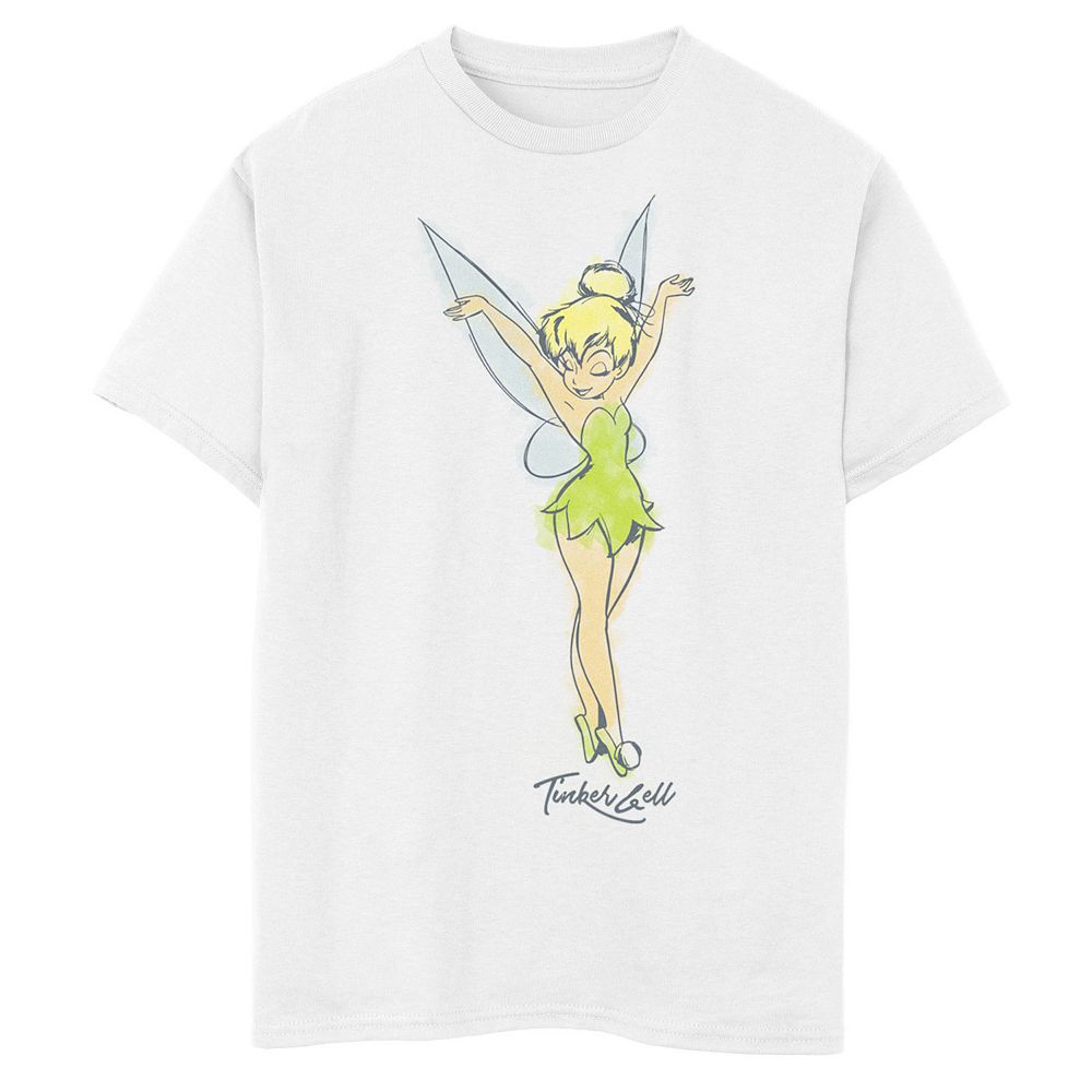 Disney's Peter Pan Boys 6-20 Tinker Bell Watercolor Sketch Graphic Tee