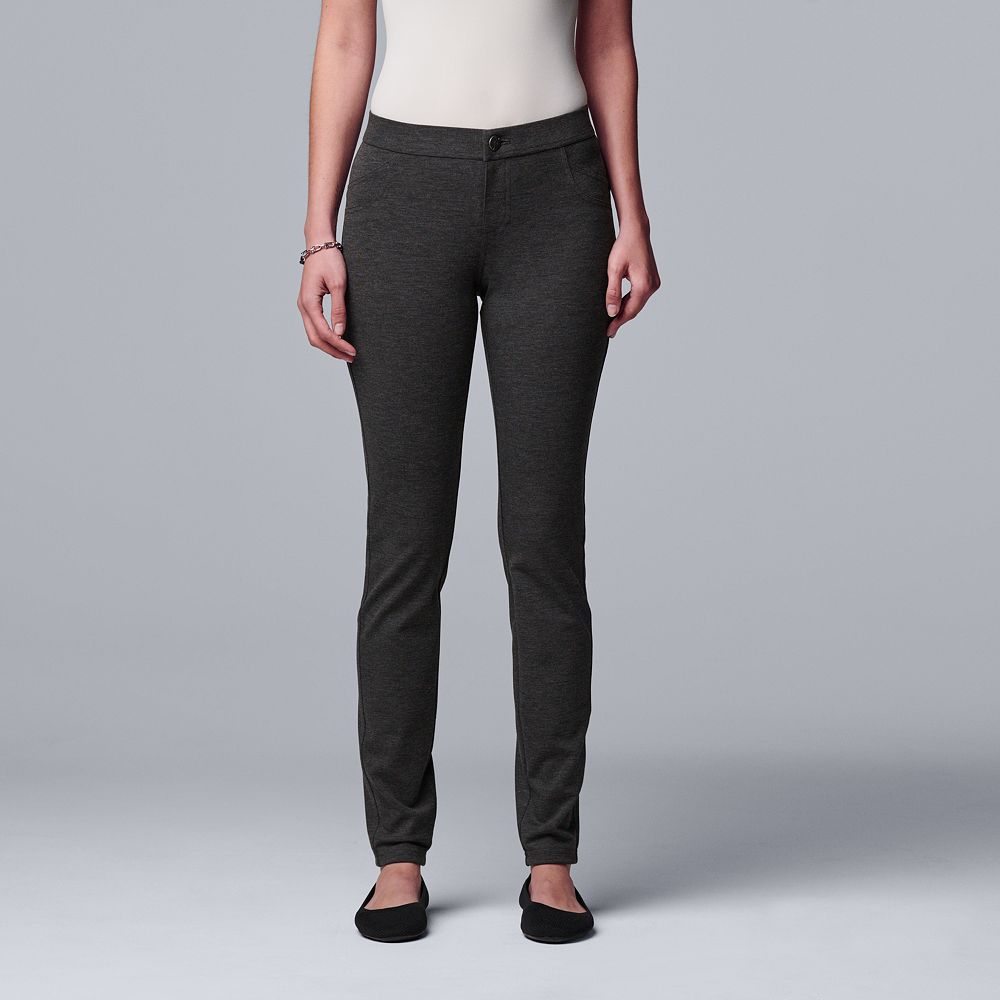 Women's Simply Vera Vera Wang Ponte Skinny Pants