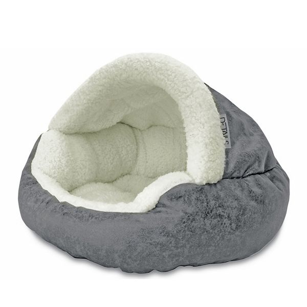 Precious Tails Vegan Leather Deep Dish Cave Cat Dog Pet Bed - Small ...