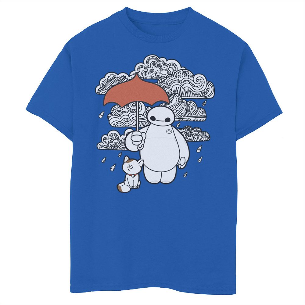Disney's Big Hero 6 Boys 6-20 Baymax Patterned Rain Clouds Portrait ...