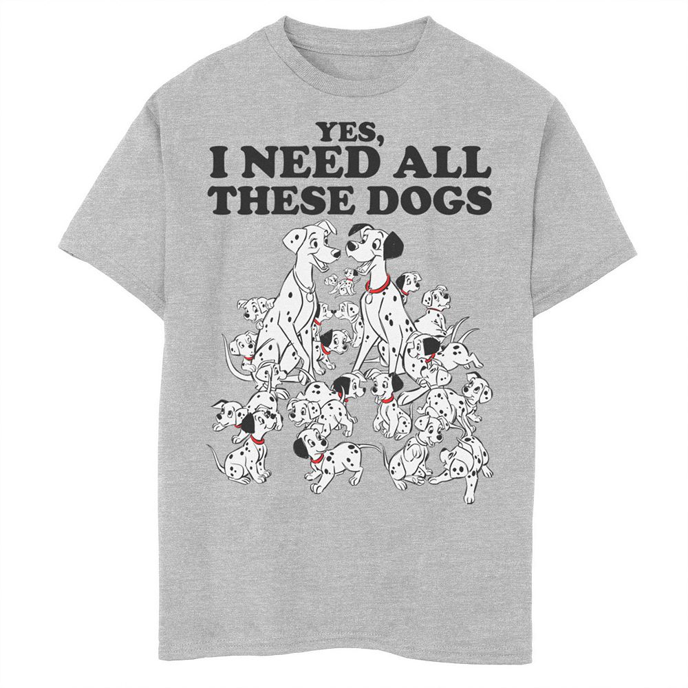 Disney's 101 Dalmatians Yes I Need All These Dogs Boys 6-20 Graphic Tee