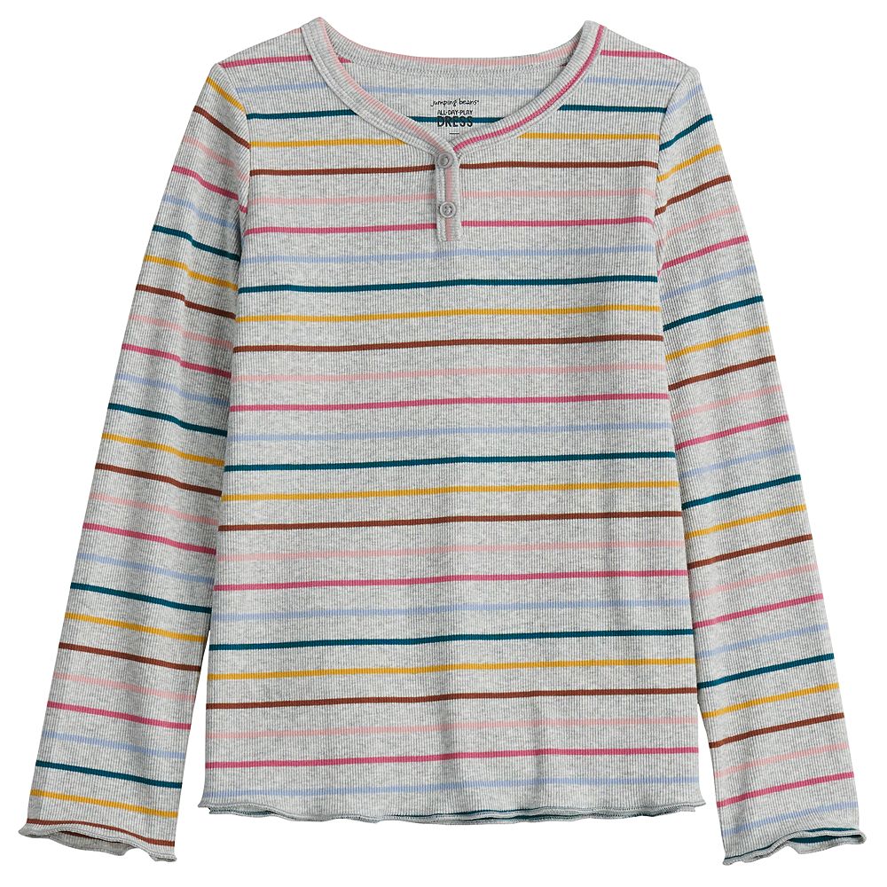 Girls 4-12 Jumping Beans® Print Henley