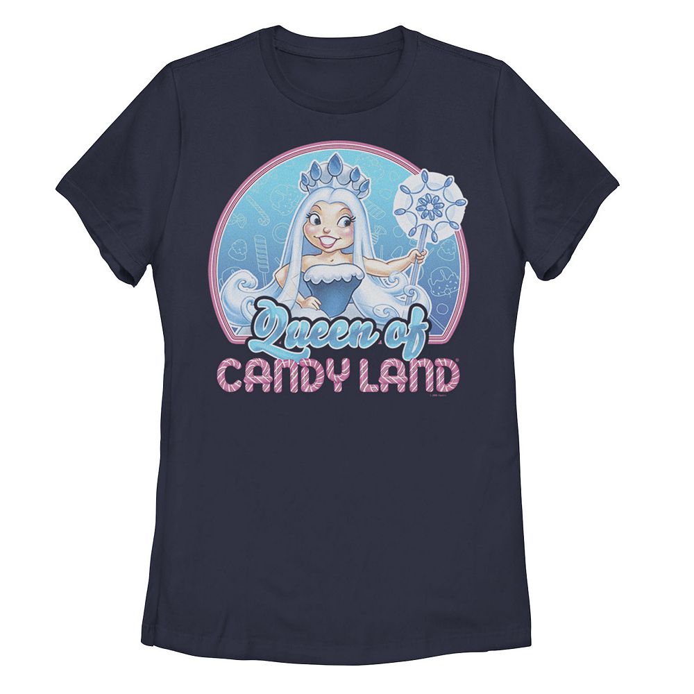 Juniors' Candy Land Queen Of Candy Land Portrait Tee