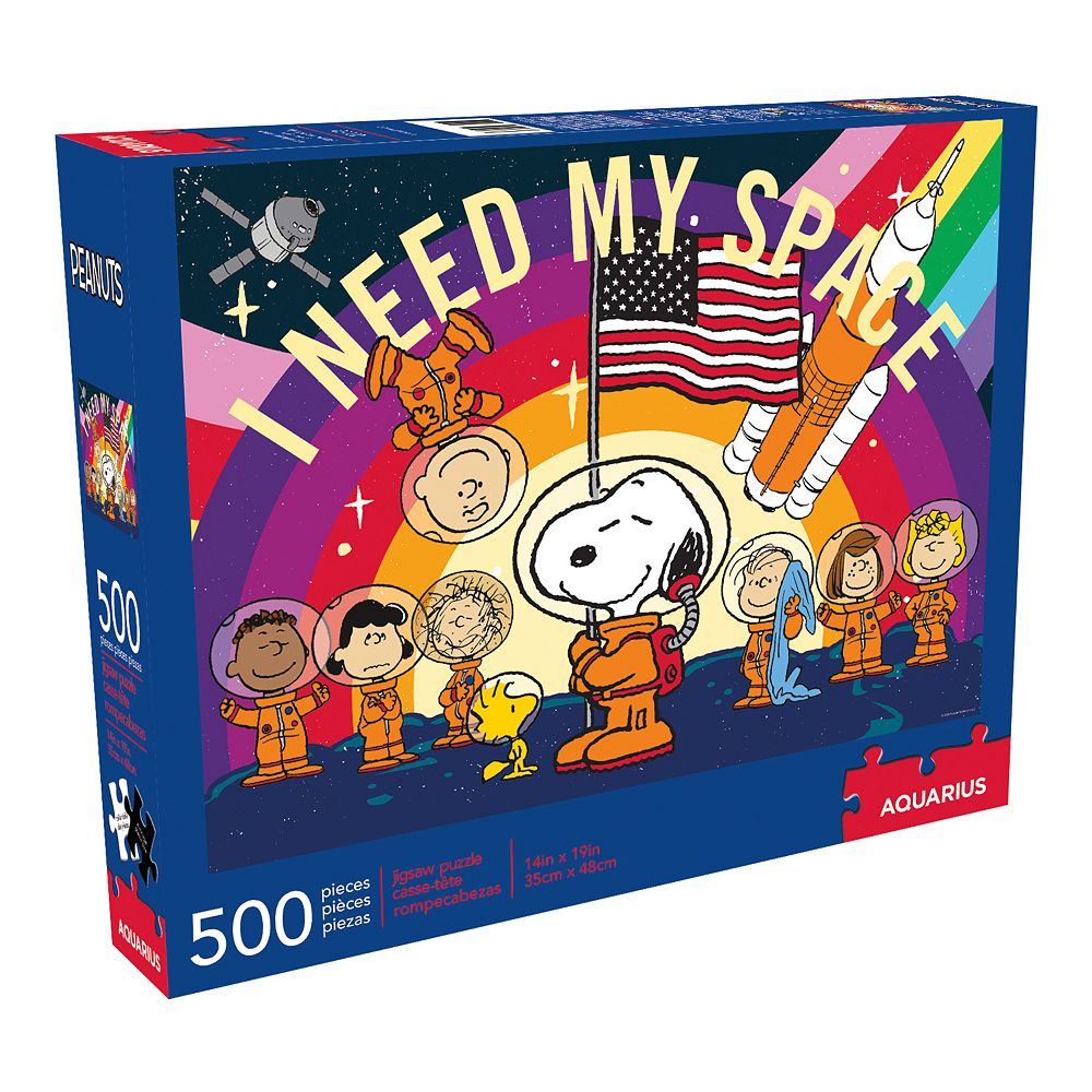 Aquarius Snoopy In Space 500-Piece Puzzle