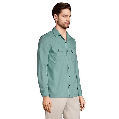 Mens Camp Shirts Kohls Men's Camp Collar Braided Button Up Shirt