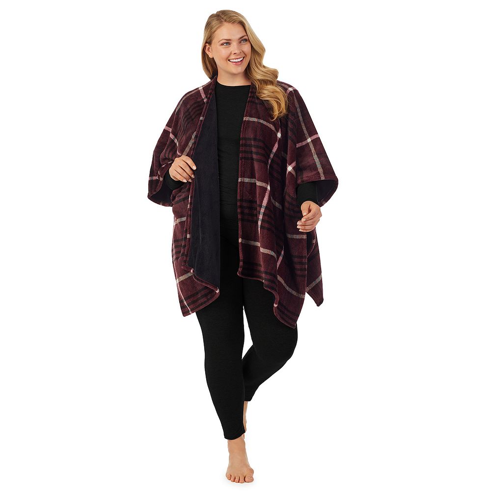 Plus Size Cuddl Duds® Double Plush Reversible Wrap