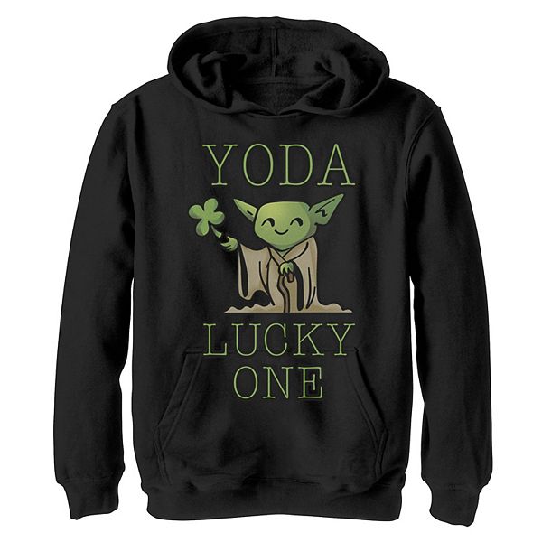 Boys 4-20 Star Wars Yoda Lucky Cute Cartoon St Patrick's Graphic Fleece ...