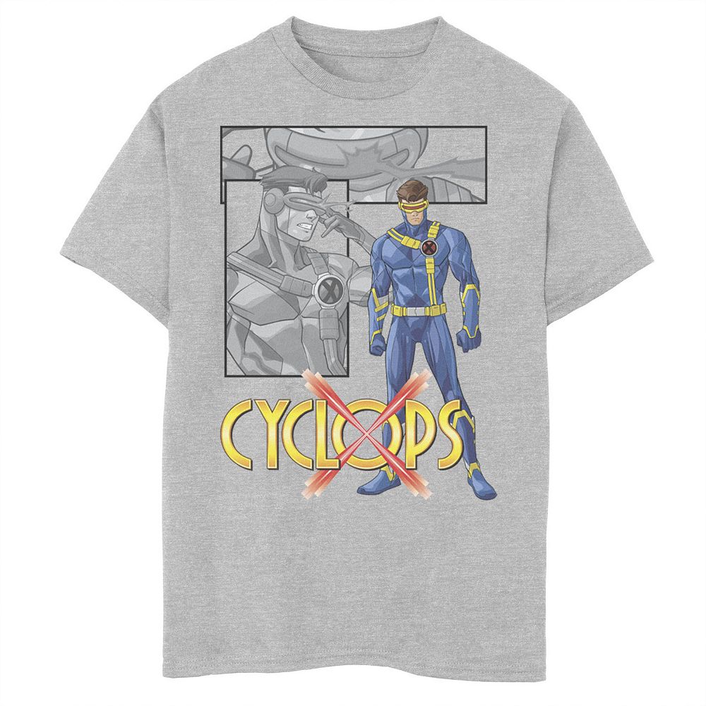 Boys 6-20 Marvel X-Men Cyclops Collage Panel Logo Graphic Tee
