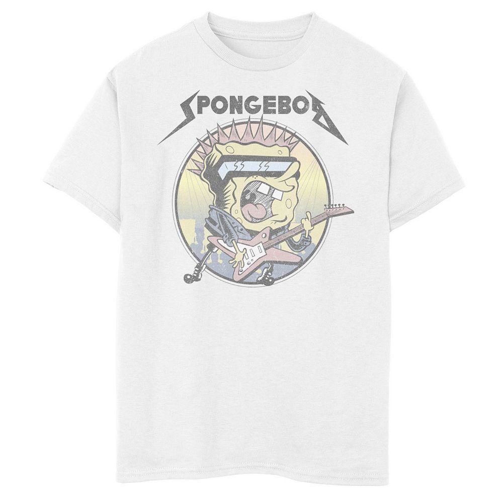 Boys 8-20 Nickelodeon SpongeBob SquarePants Heavy Metal Rock Graphic Tee