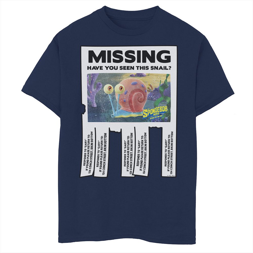 Boys 6-20 SpongeBob SquarePants: Sponge On The Run Missing Gary Poster ...