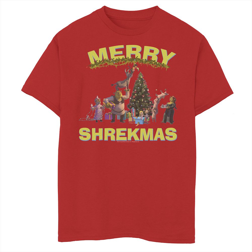 Boys 6-20 Shrek Girl's Merry Shrekmas Graphic Tee