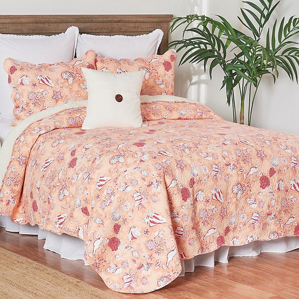 C&F Home Lagoon Peach Quilt Set with Shams