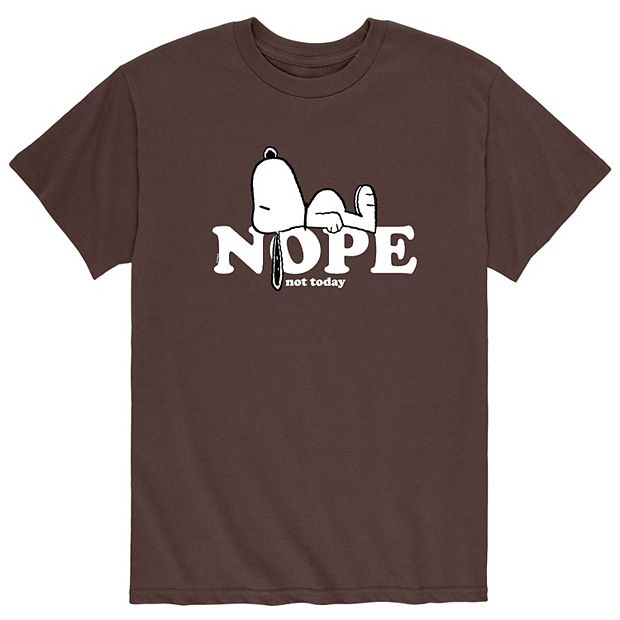 Snoopy Nope Not Today T Shirt Peanuts Snoopy Nope Not Today Adult