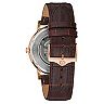Bulova Men's Brown Leather Strap Automatic Watch - 97A150