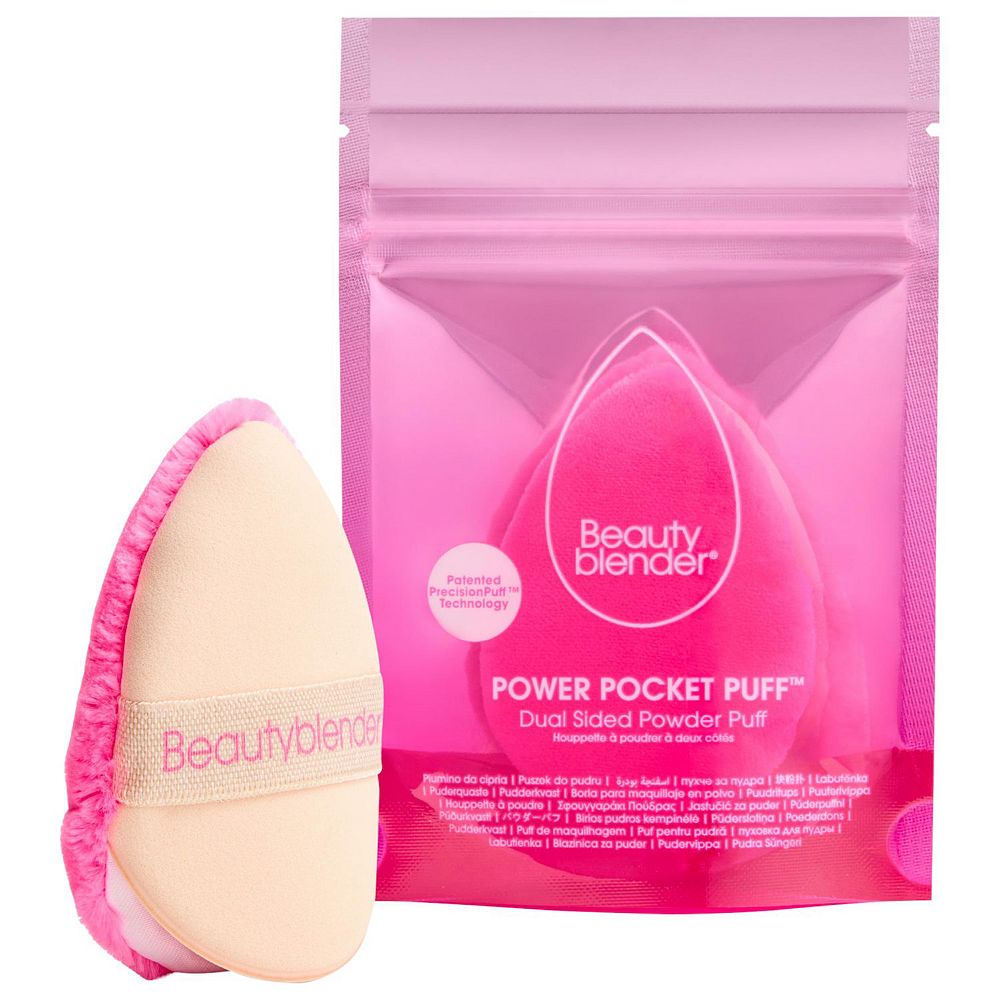 beautyblender POWER POCKET PUFF Dual-Sided Powder Puff for Setting and ...