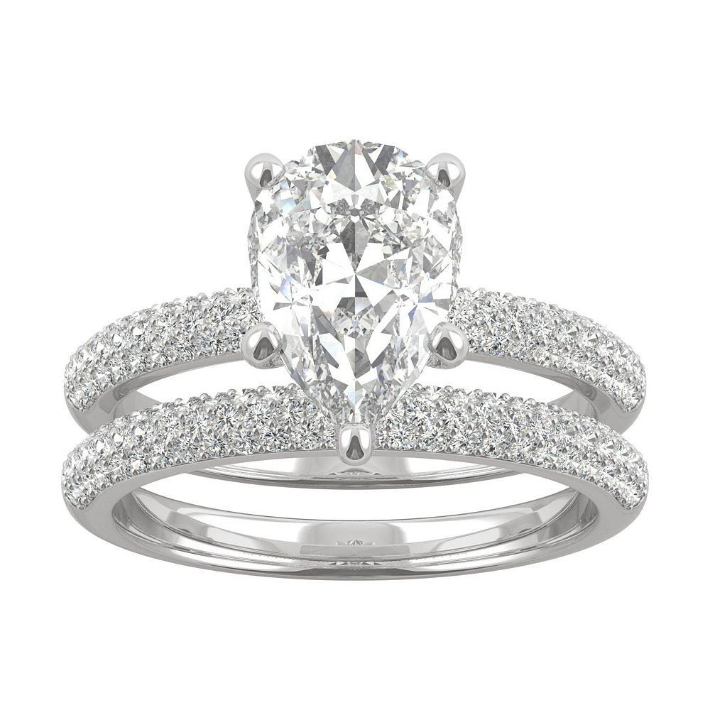 Charles & Colvard 14k White Gold 2 3/8 Carat T.W. Lab Created ...