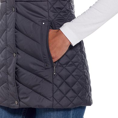 Women's Weathercast Quilted Long Puffer Vest