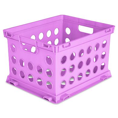 Sterilite Home Office Garage Plastic Stackable Storage File Crate Box ...