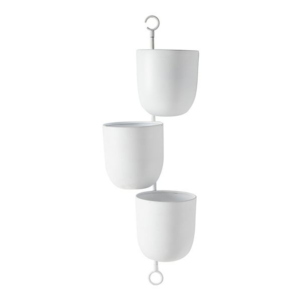 Stella & Eve Silver Finish Contemporary Planter Wall Decor
