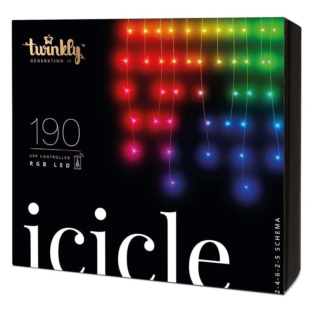 Twinkly Icicle 190 RGB LEDs - Generation II