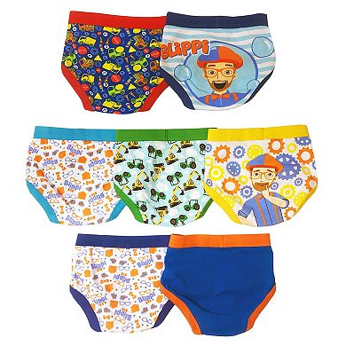Toddler Boy Blippi 7-Pack Character Print Briefs