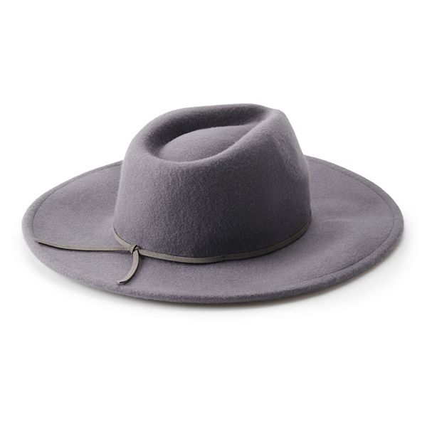 Women's Sonoma Goods For Life® Felt Panama with Suede Band - Gray ...