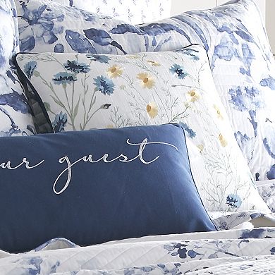 Levtex Home Linnea Floral Embroidered Pillow