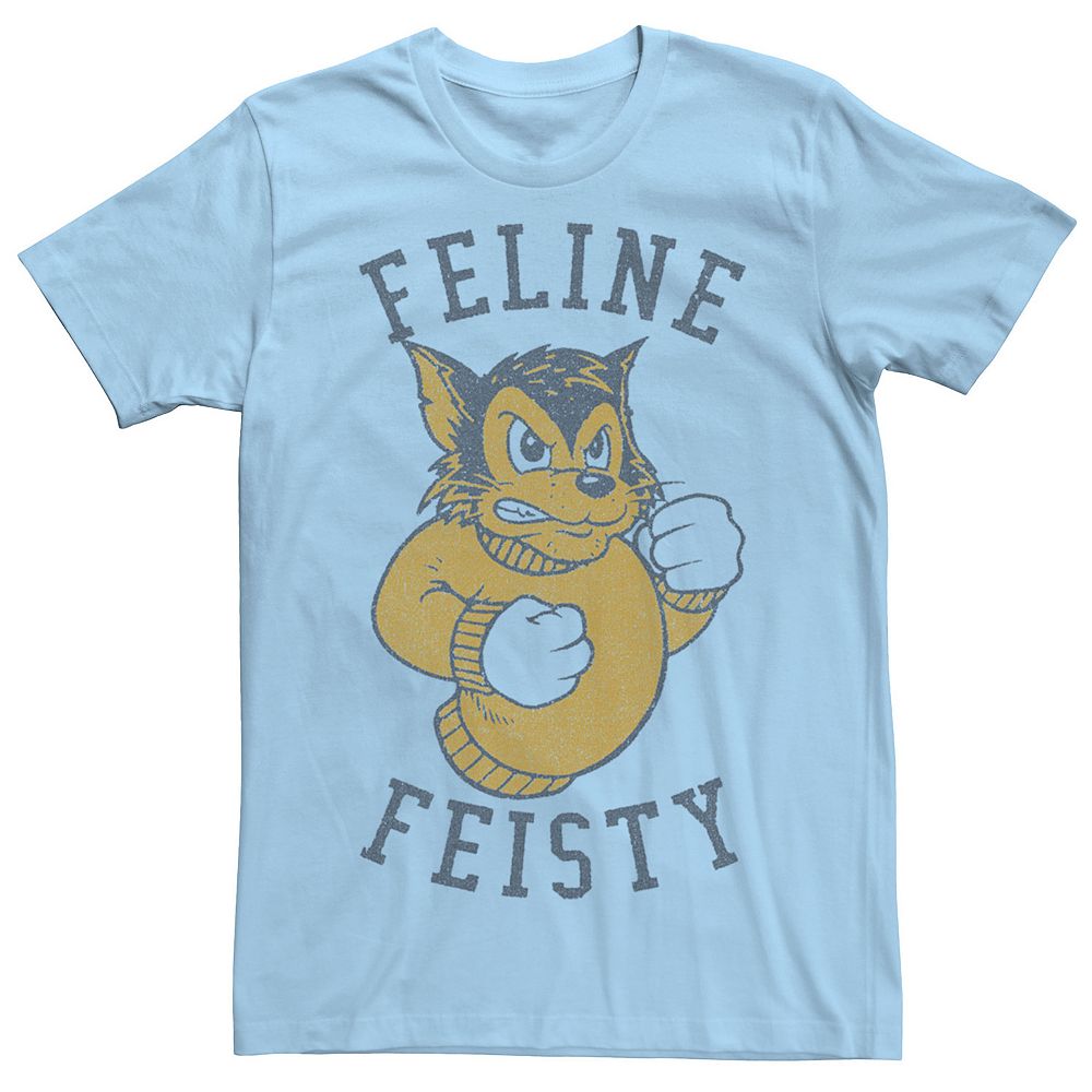 Men's Feline Feisty Cat Humor Tee