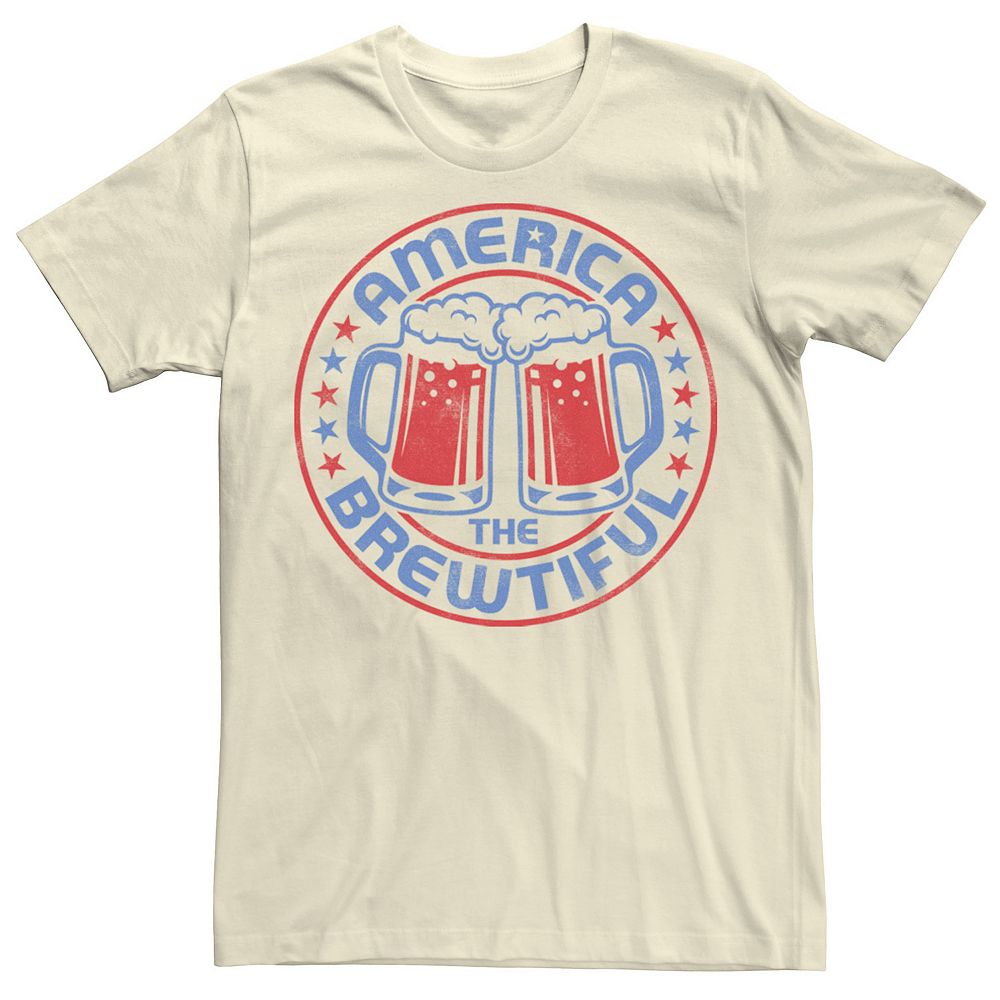 Men's "America The Brewtiful" Beer Americana Tee