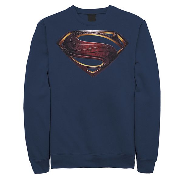 Men's DC Comics Red Hue Superman Logo Sweatshirt