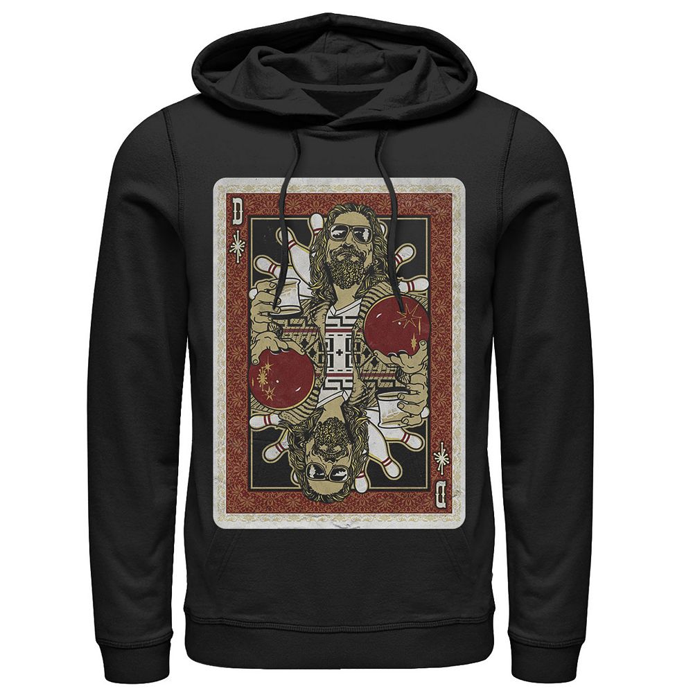 Men's Big Lebowski Abide Card In The Deck Hoodie