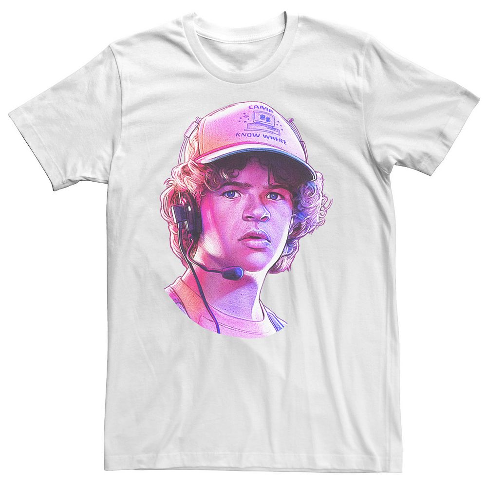 Big & Tall Stranger Things Dusty Large Rose Tone Portrait Tee