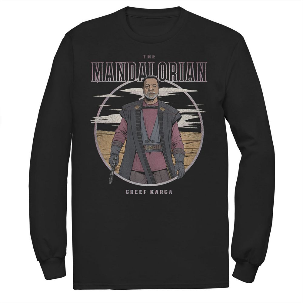 Men's Star Wars Greef Karga Circle Portrait Logo Tee