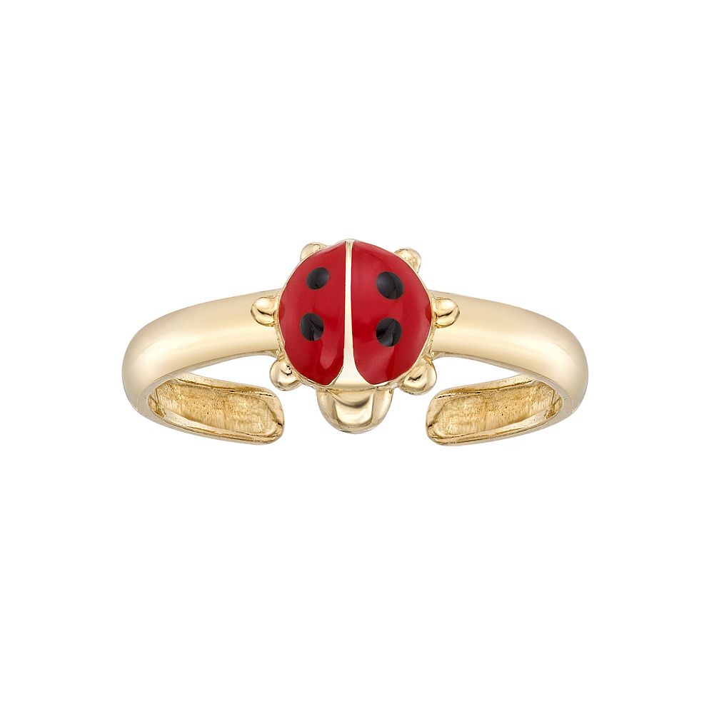 Lila Moon 14k Gold Ladybug Toe Ring