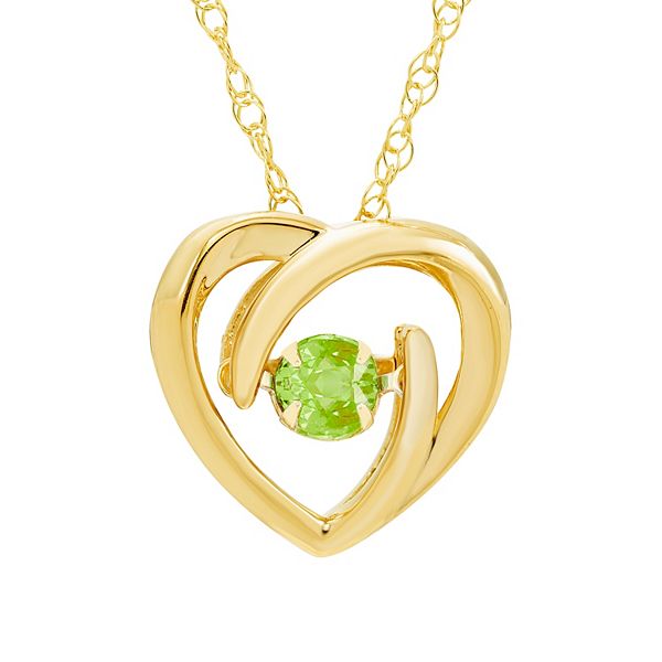 Boston Bay Diamonds Brilliance in Motion 14k Gold Over Silver Peridot ...