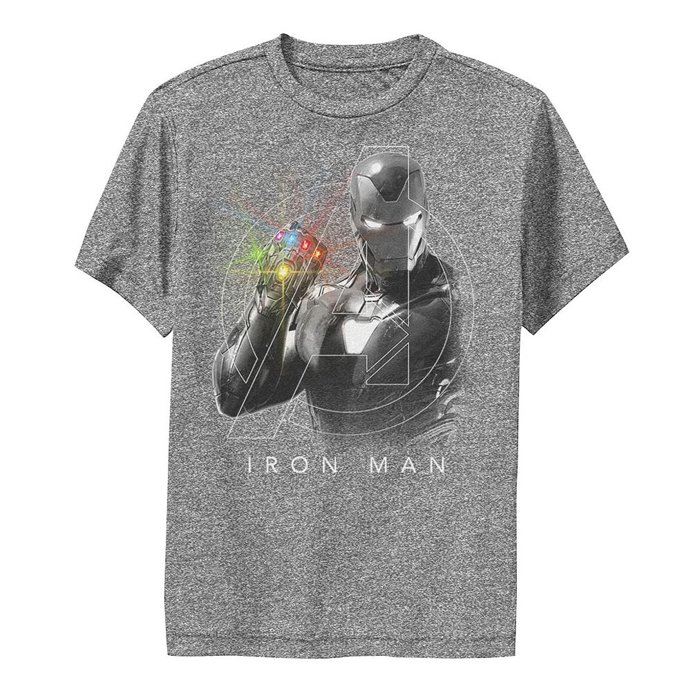 Boys 8-20 Marvel Avengers Endgame Glowing Stones Logo Overlay Portrait ...