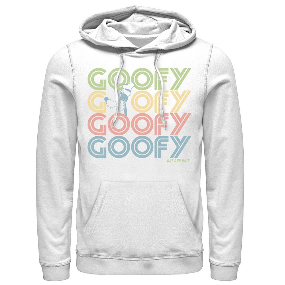 Disney's Goofy Men's Head Portrait Name Stack Hoodie