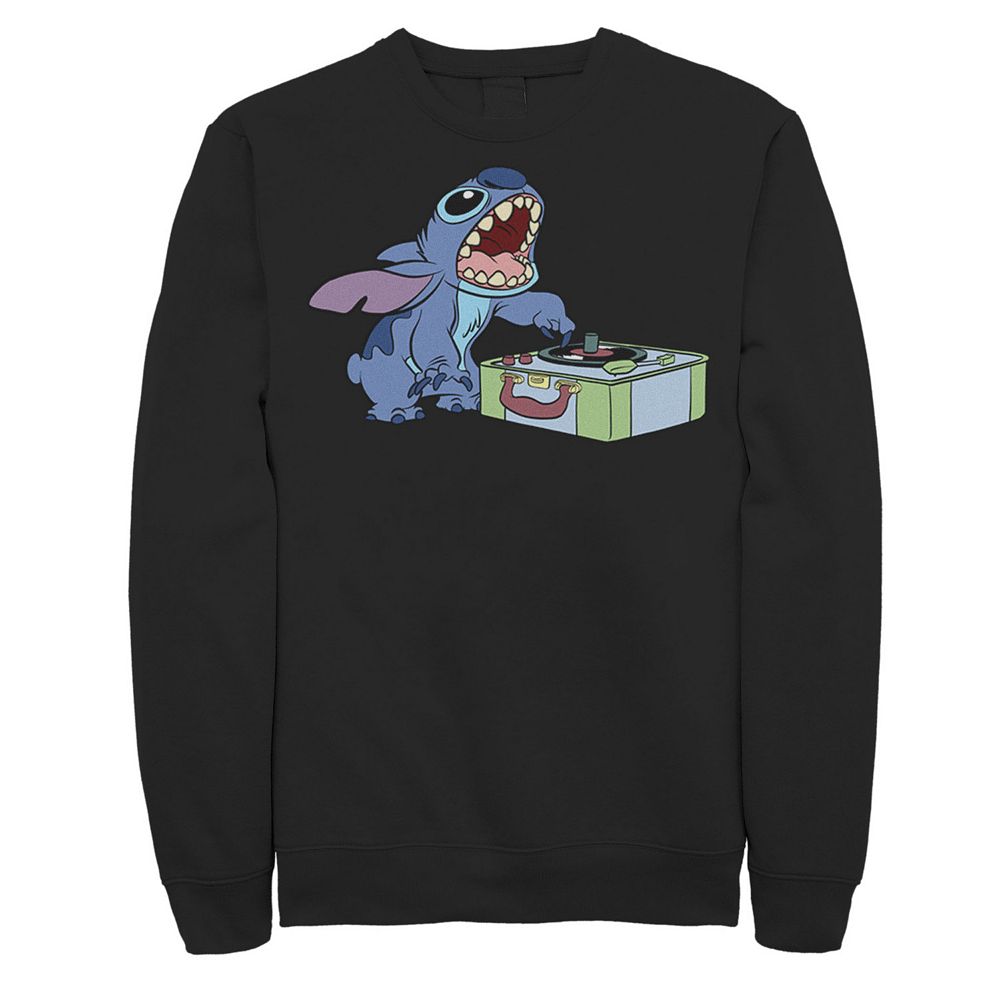 Disney's Lilo & Stitch Record Player Stitch Men's Sweatshirt