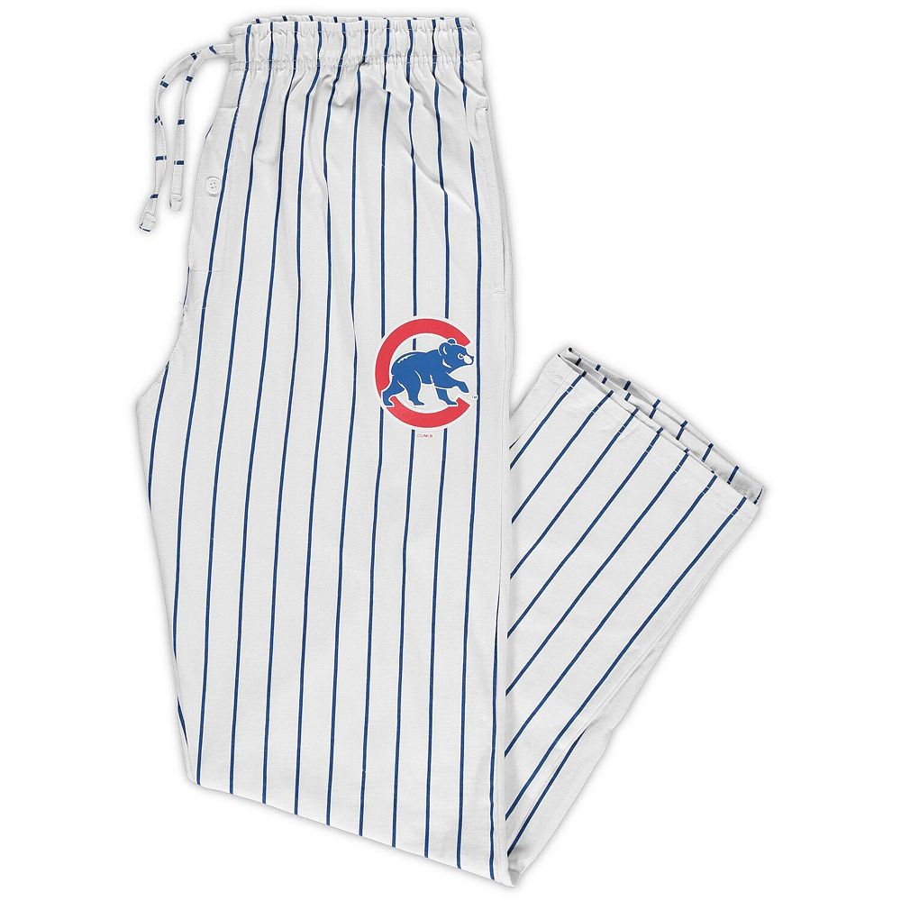 Men's Concepts Sport White/Royal Chicago Cubs Big & Tall Pinstripe ...