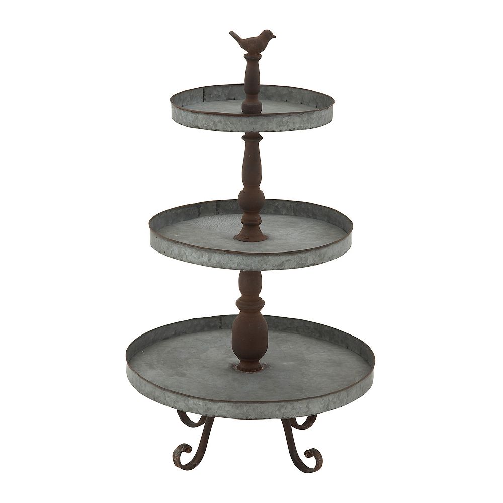 Stella & Eve Silver Iron Tiered Server