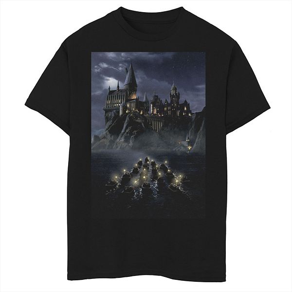 Boys 6-20 Harry Potter Hogwarts Boats Poster Graphic Tee