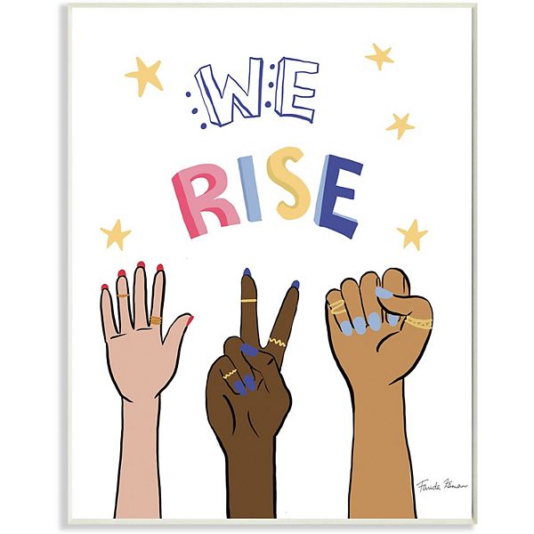 Stupell Home Decor We Rise Plaque Wall Art