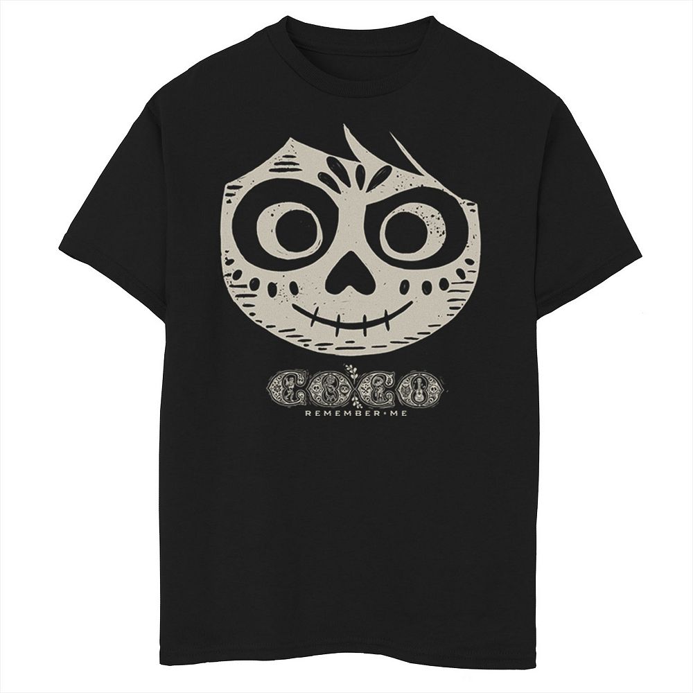 Disney / Pixar's Coco Boys 6-20 Miguel Skeleton Face Graphic Tee