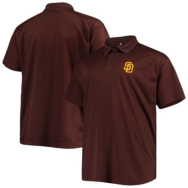 Men's Fanatics Branded Brown San Diego Padres Big & Tall Solid Birdseye ...