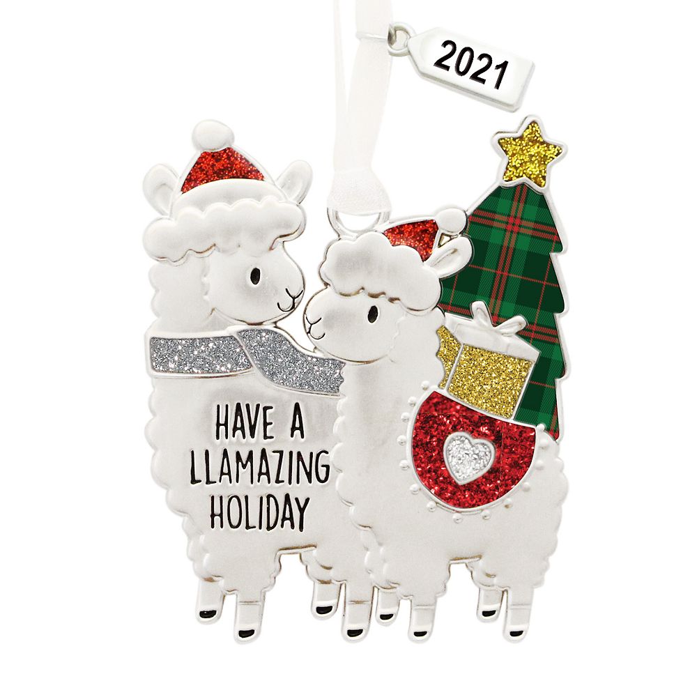 Have A Llamazing Holiday - Llamas - Pairs Sentiment Christmas Ornament