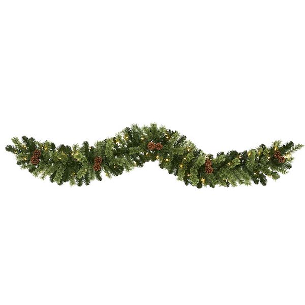 nearly natural 6-ft. LED Christmas Artificial Garland