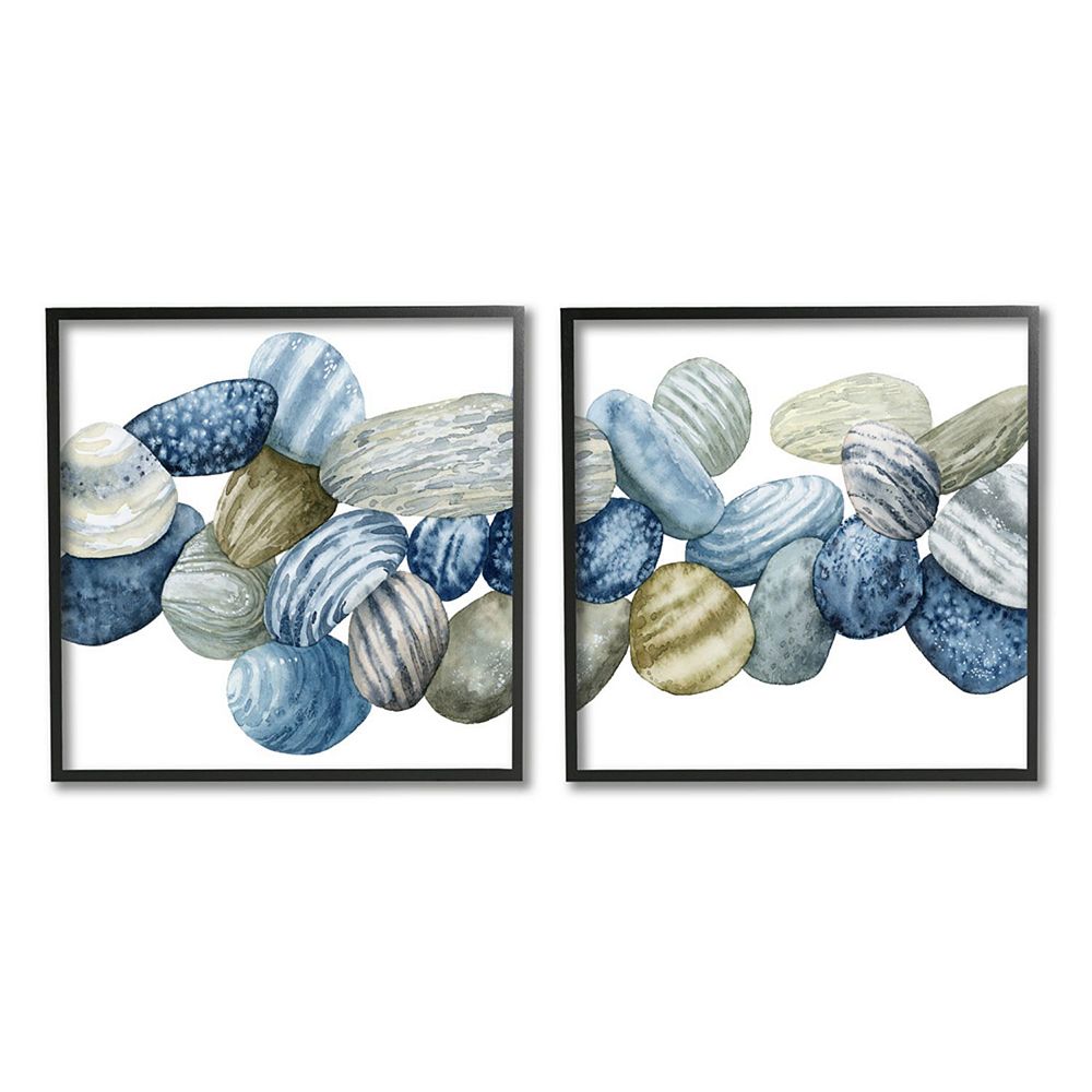 Stupell Home Decor Rows of Stones Framed Wall Art 2-piece Set