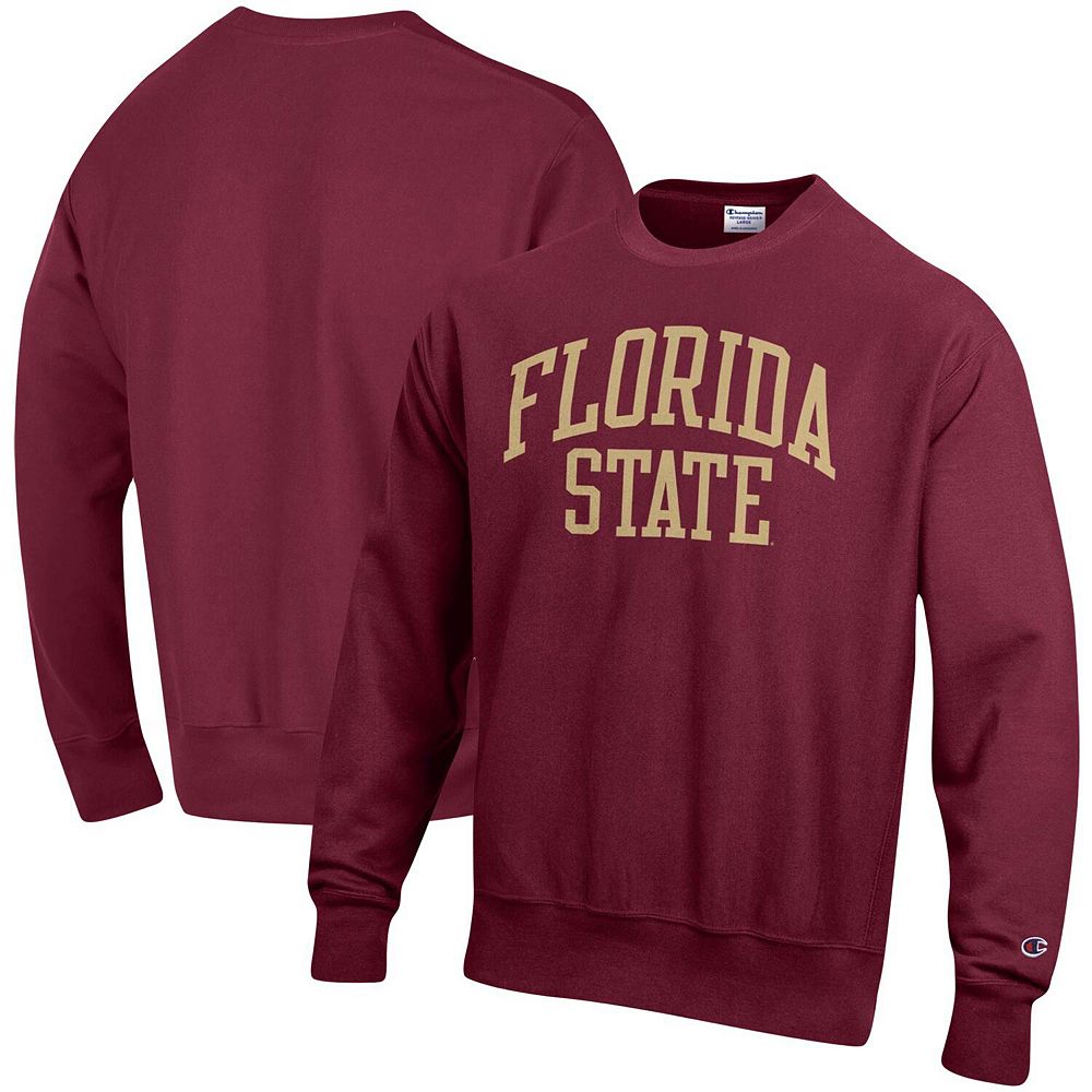 Men's Champion Garnet Florida State Seminoles Arch Reverse Weave ...