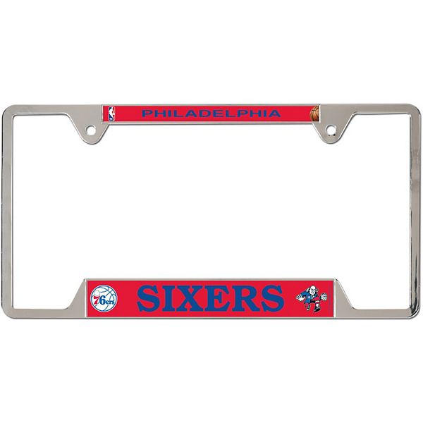 WinCraft Philadelphia 76ers Chrome Plated Metal License Plate Frame