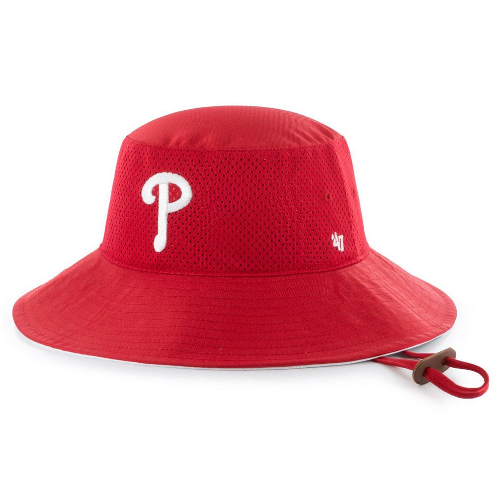 Men's '47 Red Philadelphia Phillies Panama Pail Bucket Hat